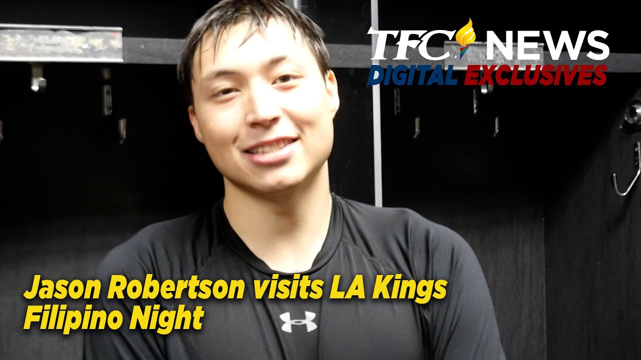 Jason Robertson visits LA Kings Filipino Night | TFC News Digital ...
