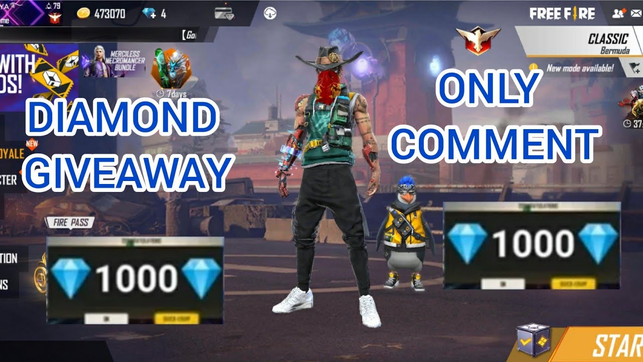 FREE FIRE//DIAMOND GIVEAWAY// - YouTube