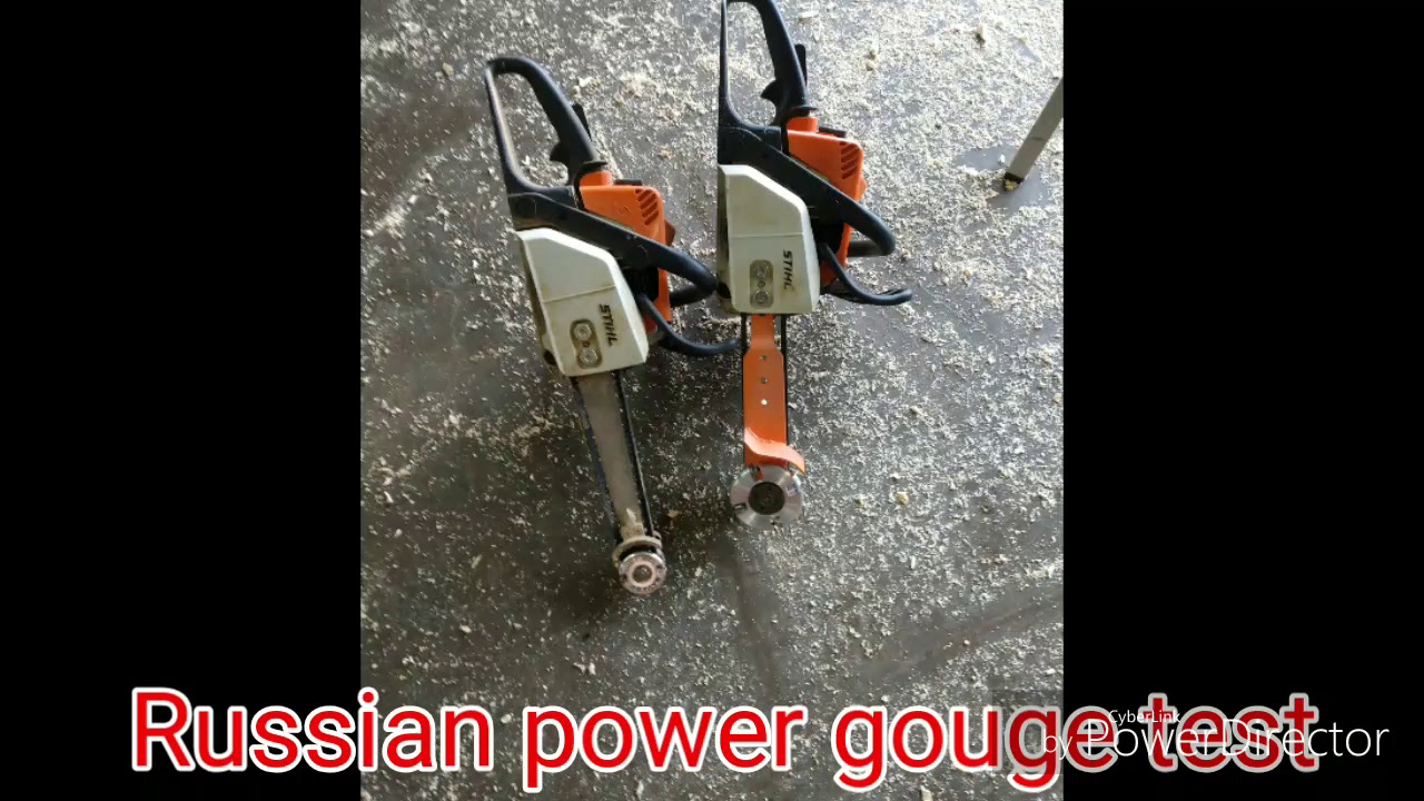 Test drive the Russian (orange) power gouge. - YouTube
