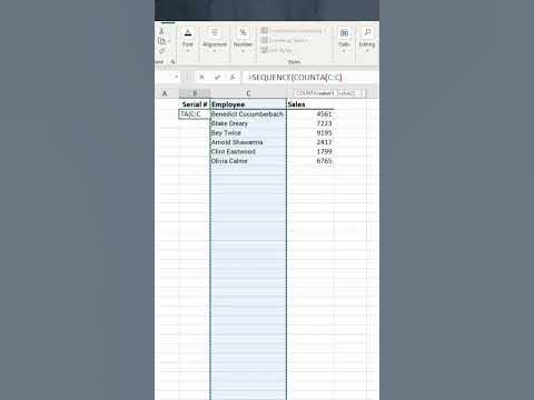 Auto Serial Number in Excel shortcut || Serial Number in Excel - YouTube