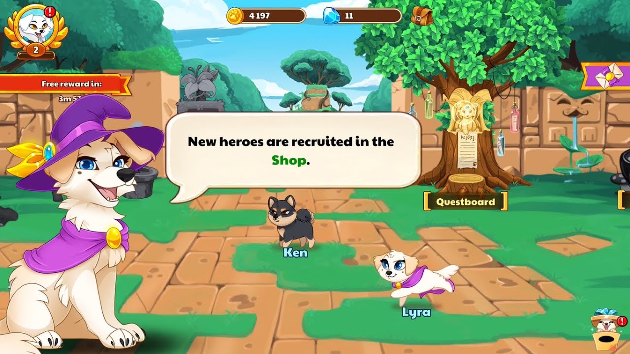 Dungeon Dogs - Idle Hero RPG 🐶 iOS Android Mobile Gameplay - YouTube