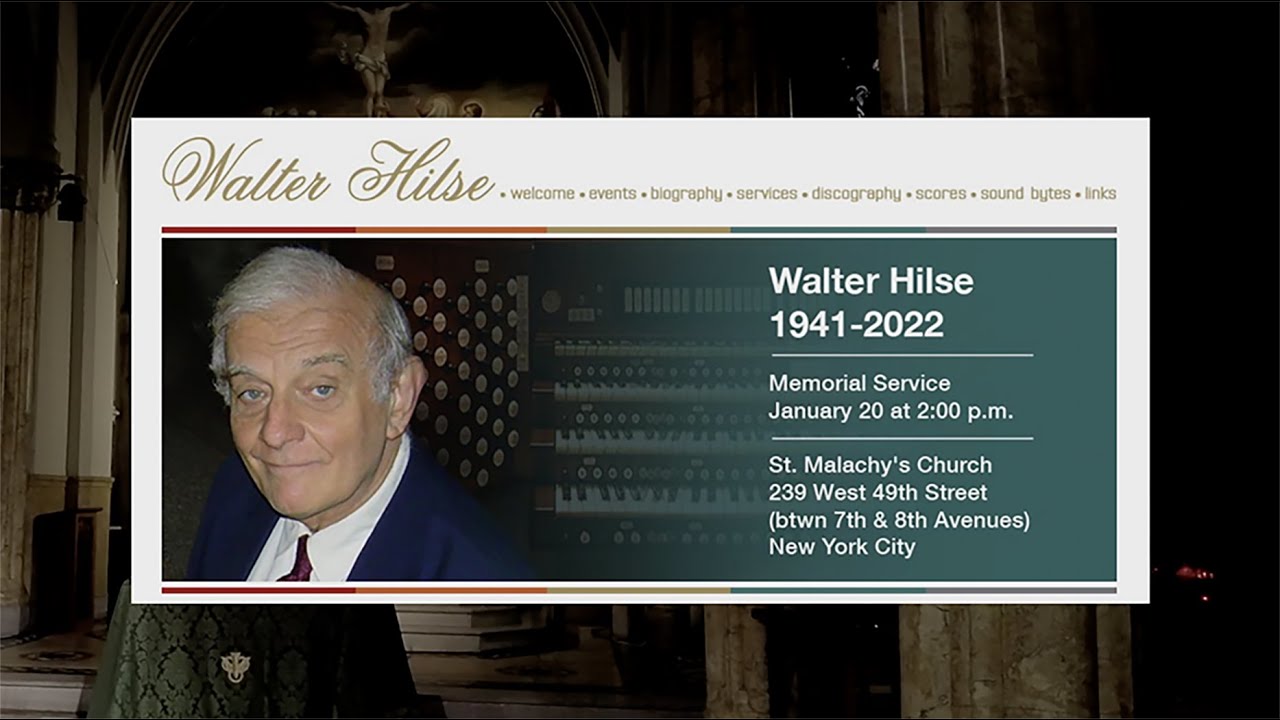 Walter Hilse A Celebration of Life - YouTube
