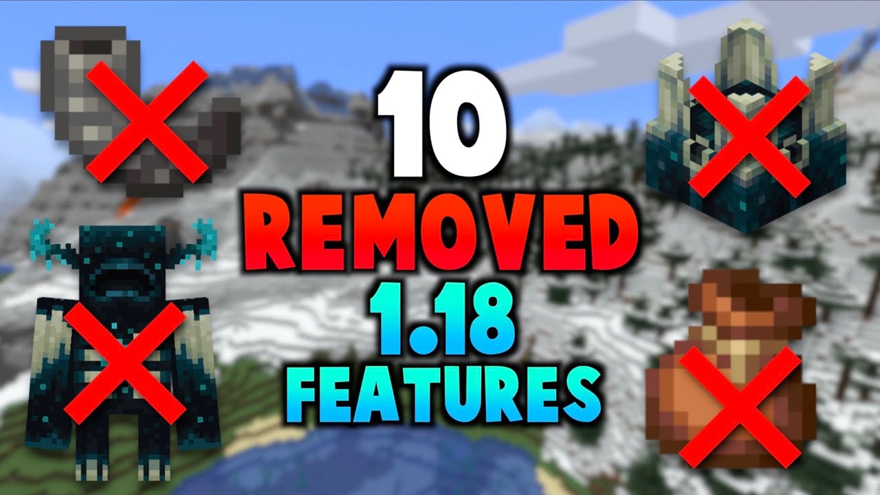 10 REMOVED Features From Caves & Cliffs (Minecraft 1.18) - YouTube