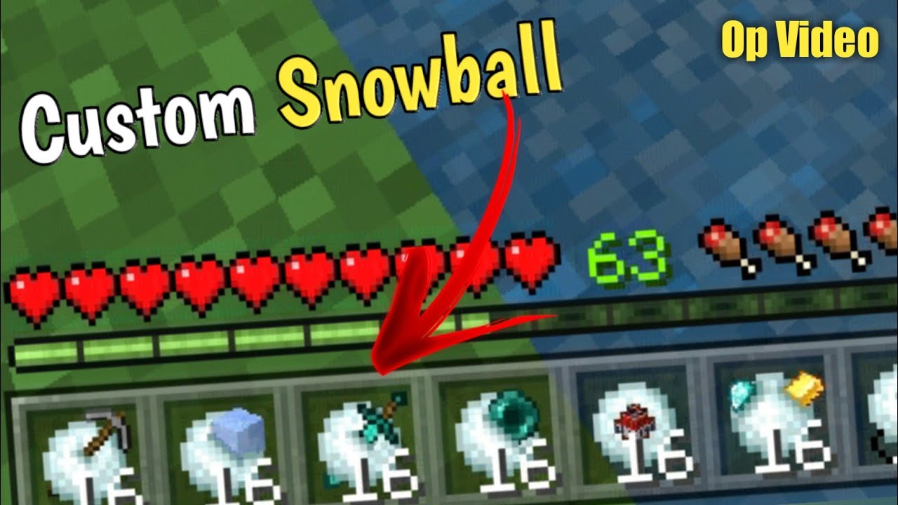 Minecraft, But There are Custom Snowballs... - YouTube