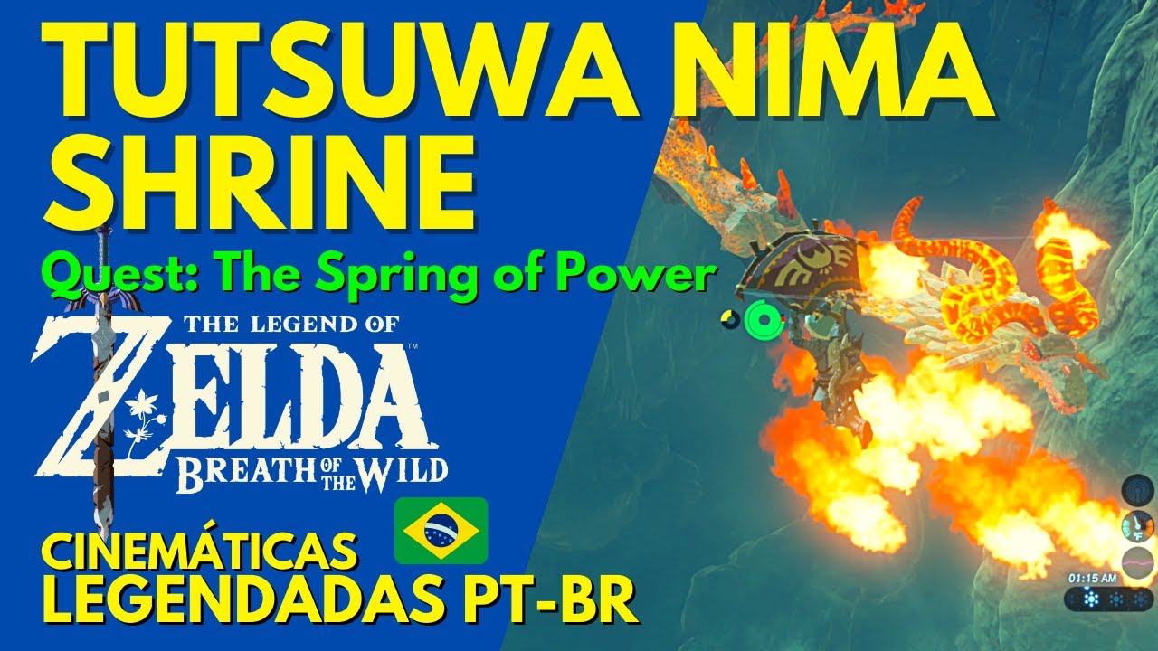 THE SPRING OF POWER | LEGENDAS PT-BR | TUTSUWA NIMA SHRINE | ZELDA ...