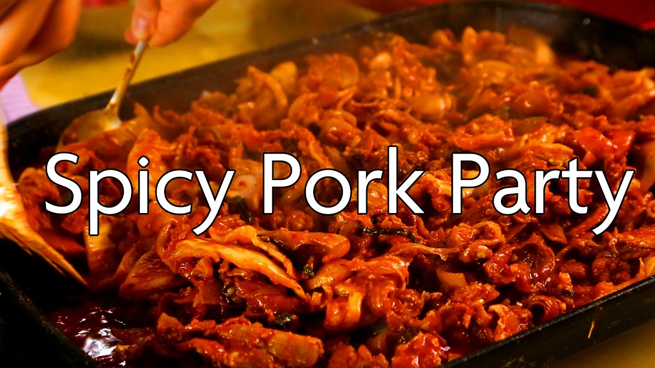 Spicy Pork Party | Real Korean Cooking Stories - YouTube