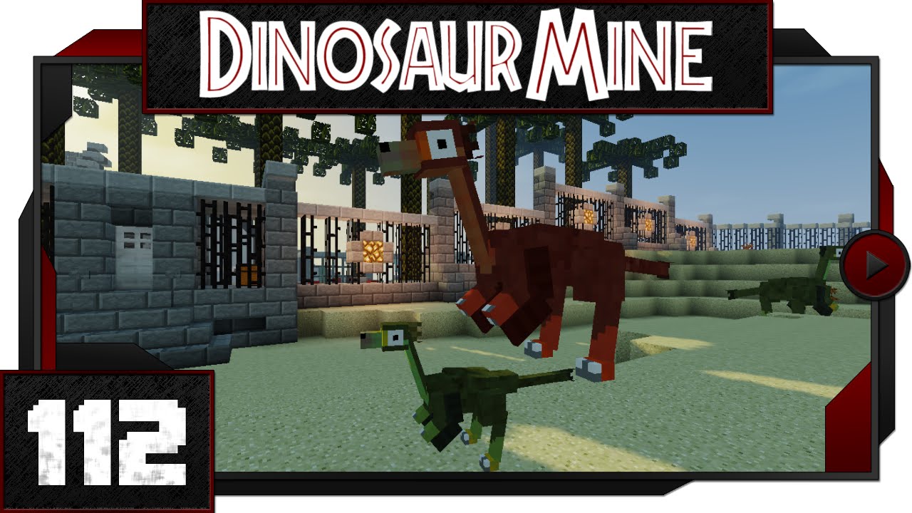 Minecraft - Dinosaur Mine - #112 - Gallimimus Offspring - YouTube