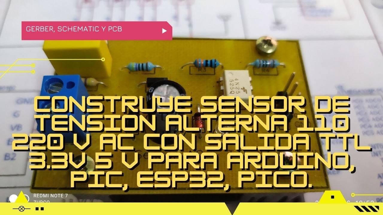 ⚡ Construye sensor de Tension Alterna 110 220 vAC y salida TTL 3.3 5v ...