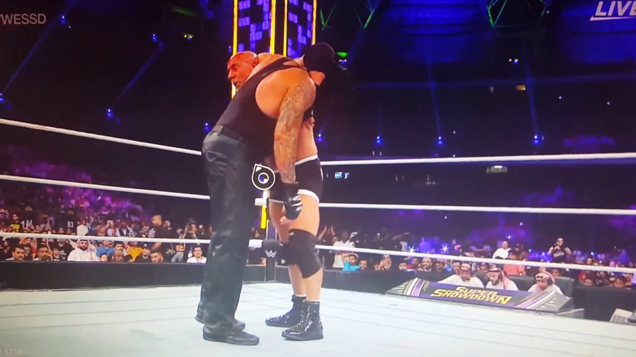 Goldberg: BrainBuster Botch (WWE Super-ShowDown 2019) - YouTube