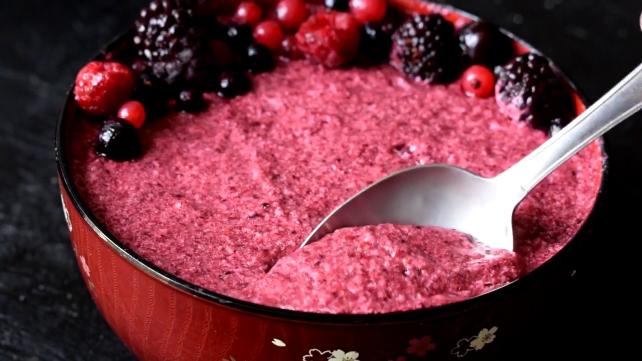 Mousse aux fruits rouges - YouTube