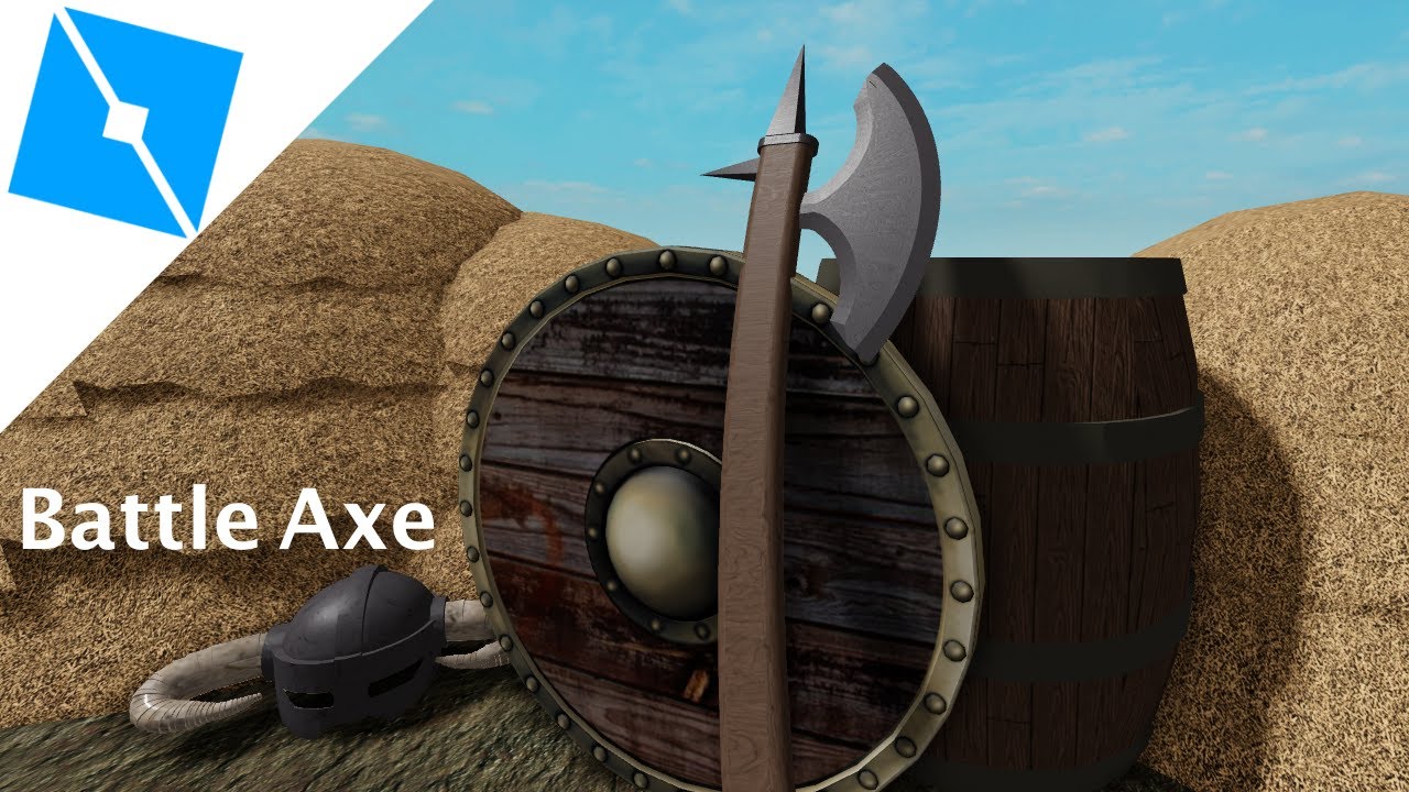 Roblox studio |\| Weapon Series 3-Battle Axe |\| Speed-Build - YouTube