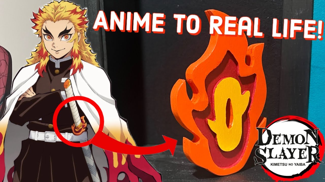 Building Rengoku's (Demon Slayer) Sword Guard in REAL LIFE - YouTube