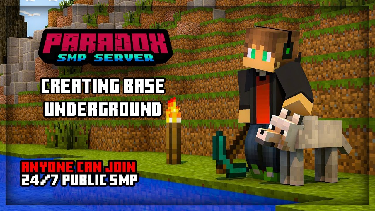 🔴 LIVE | UnderGround Base Beautifying? | Paradox Minecraft SMP ...