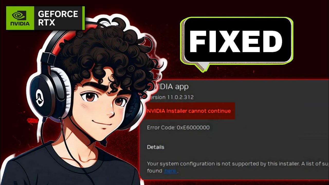 How To Fix Nvidia Installer Cannot Continue Fixed ! - YouTube