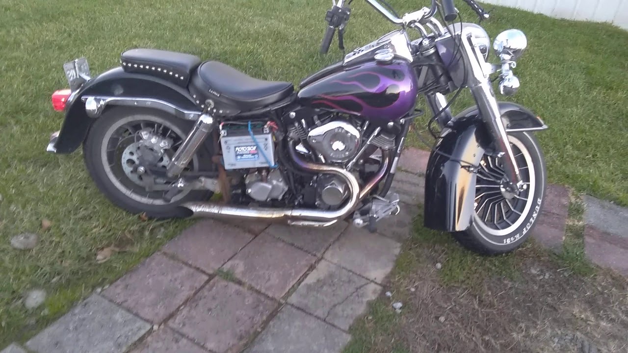 83 Harley Davidson FLH Shovelhead - YouTube