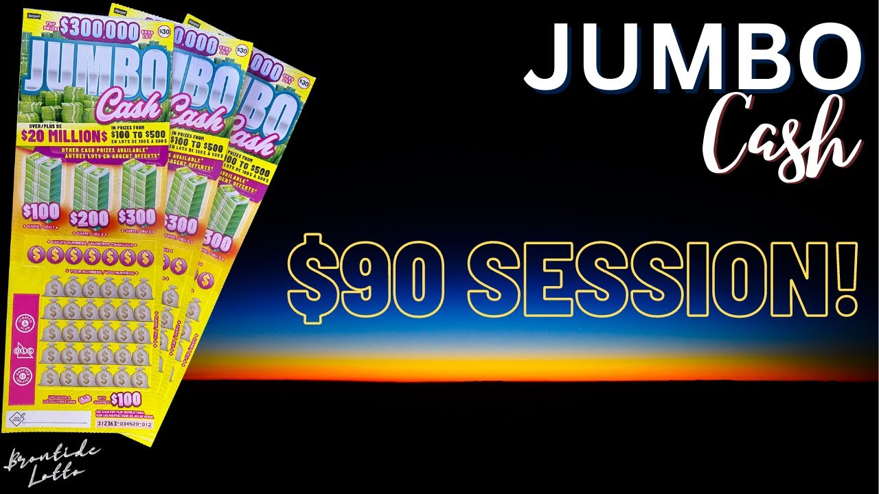 $90 JUMBO CASH SESSION! 🍀 CAN I WIN THREE IN A ROW?! - YouTube