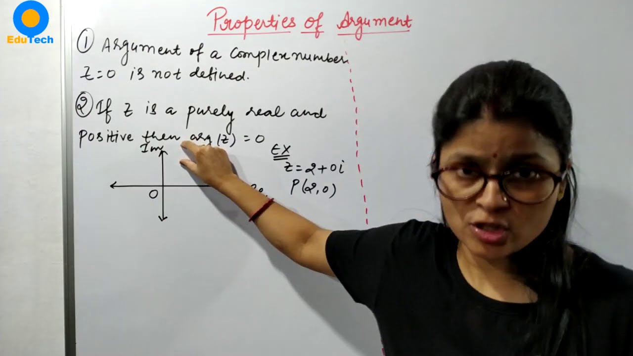 Complex Numbers class 11, L12, Properties of Argument of Complex ...