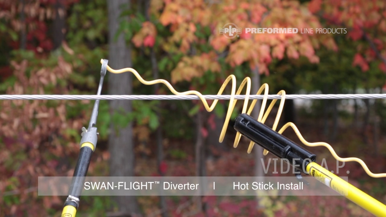 SWAN-FLIGHT™ Diverter Hot-stick Installation VIDEO A.P. - YouTube