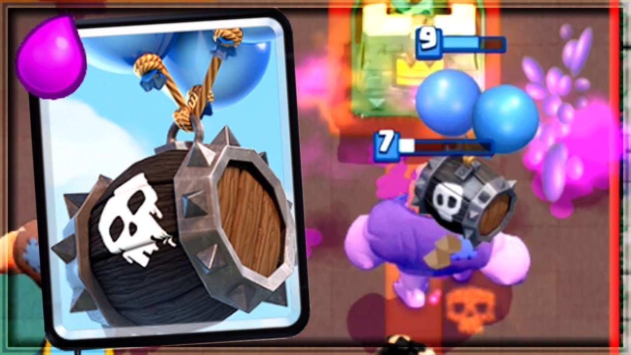 Clash Royale - SKELETON BARREL! Halloween Card Challenge - YouTube