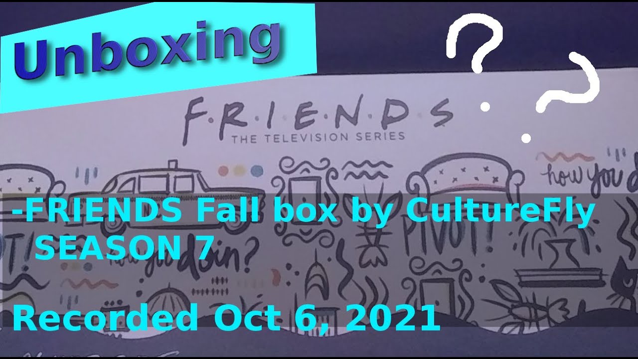 Fall 2021 FRIENDS subscription box from CultureFly - YouTube