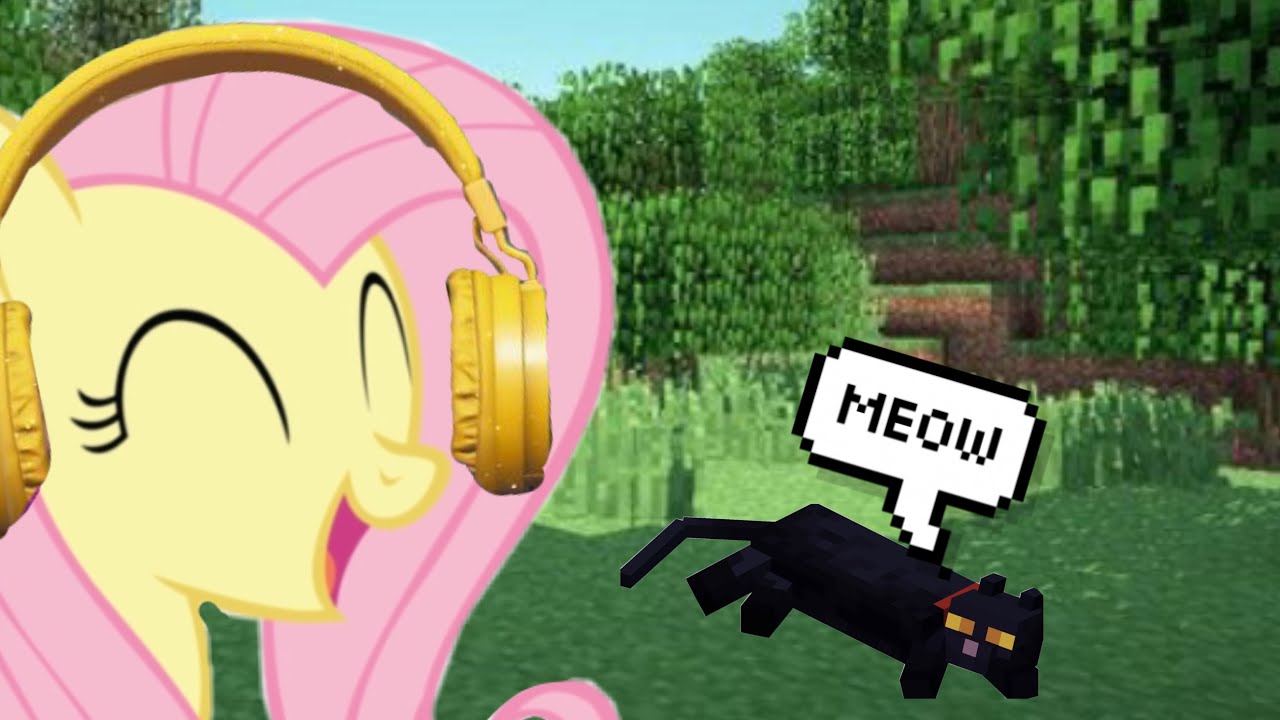 Fluttershy plays Minecraft! - YouTube
