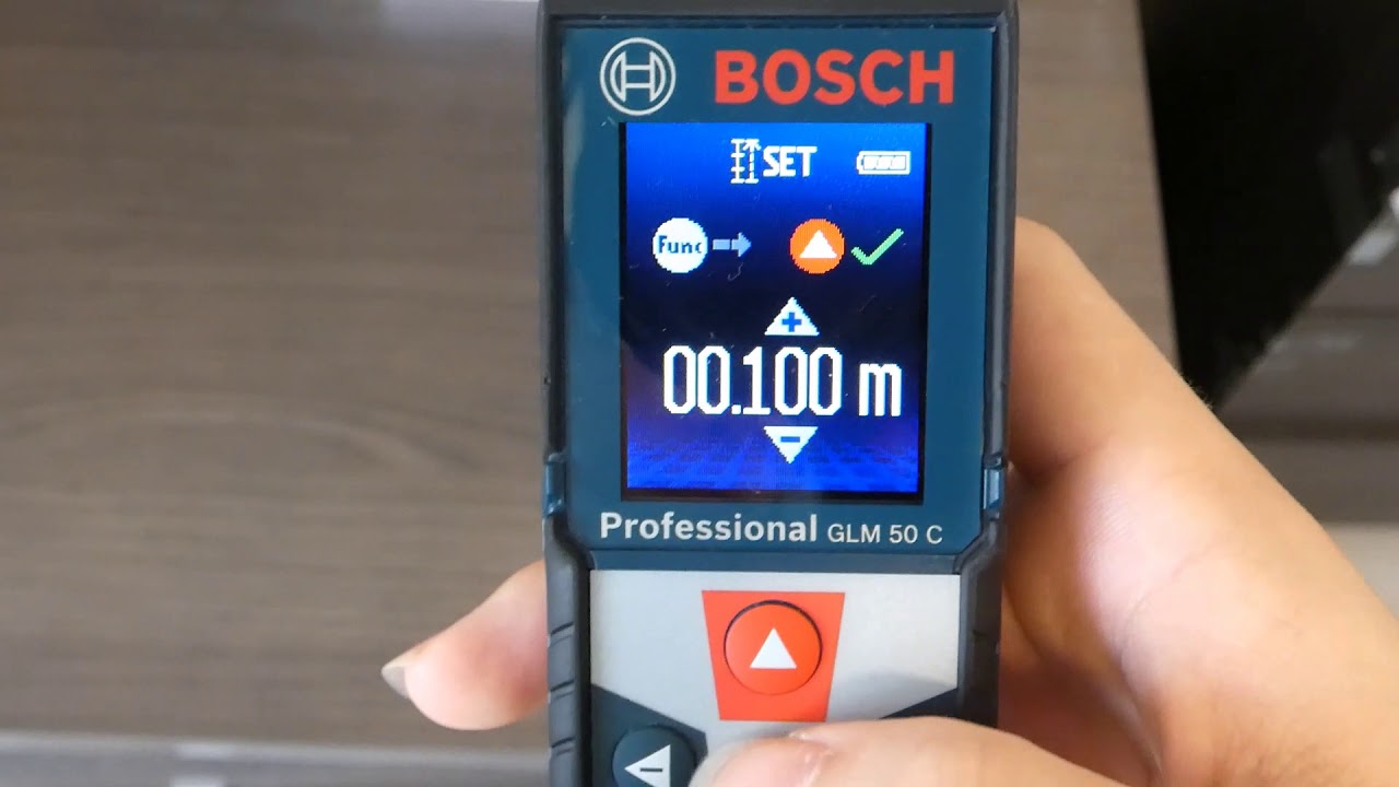Présentation du télémètre laser bosch professional GLM 50 C - YouTube