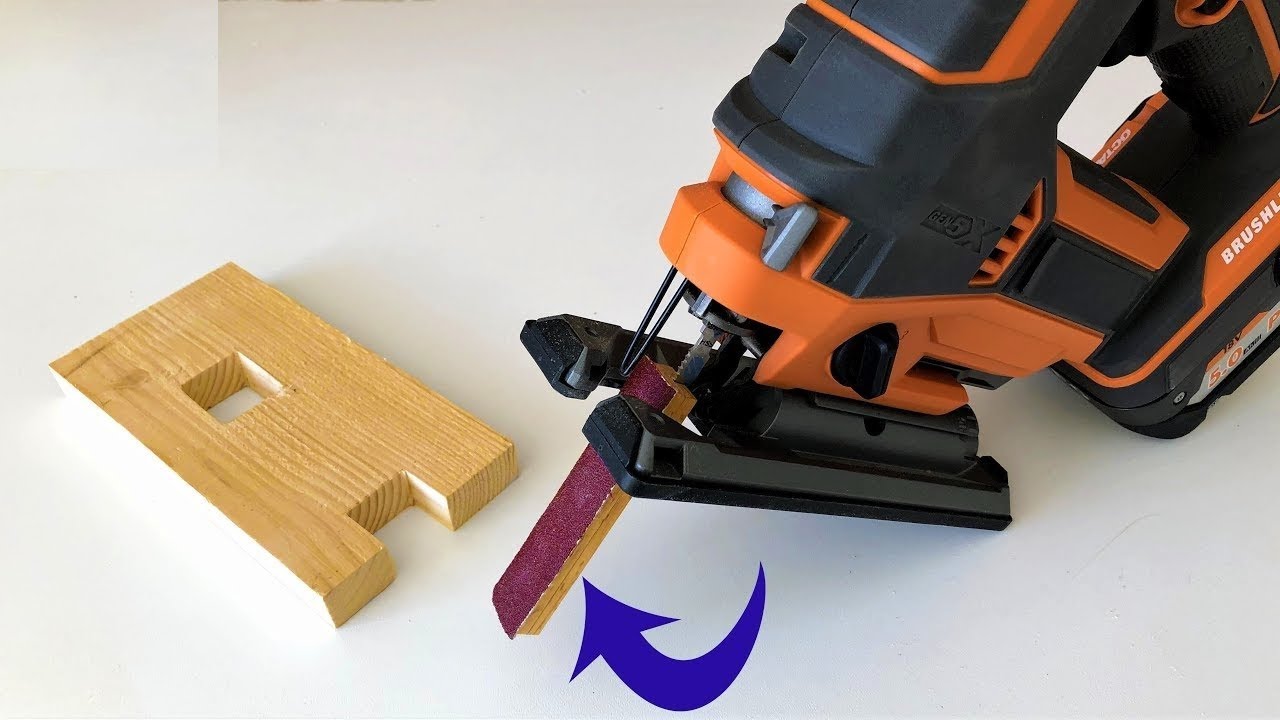 A Very Simple Jigsaw Hack - Turn Jigsaw Machine into Sanding Machine ...