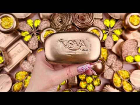 Mesmerizing Shiny Metallic Soap Cutting & Dry Crunch ASMR ✨ | Crunchy Tingles
