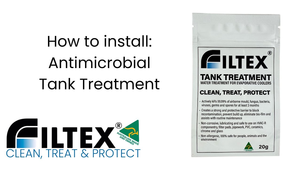 Filtex Antimicrobial Tank Treatment - How to install - YouTube