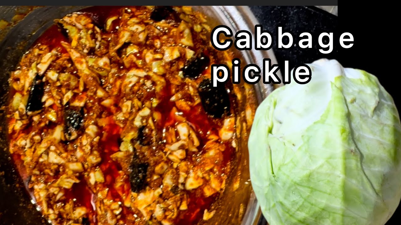 Cabbage pickle || spicy & tasty|| - YouTube
