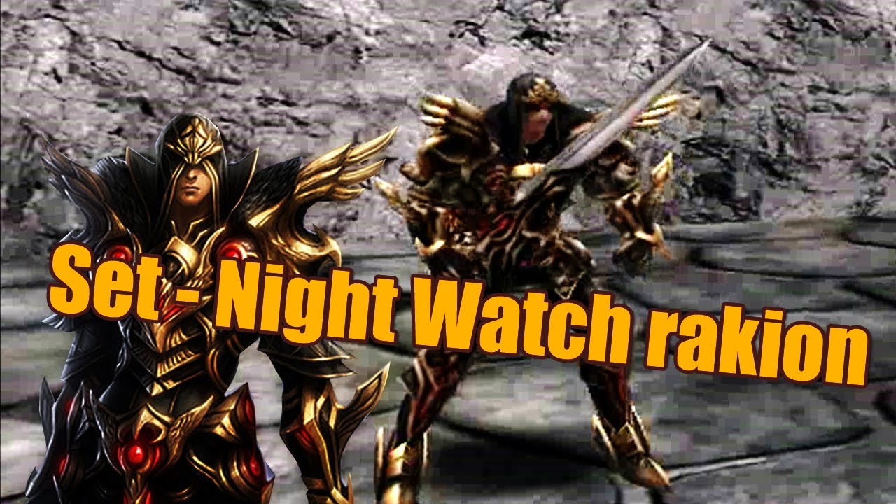 Rakion Set Night watch - Swordsman - YouTube
