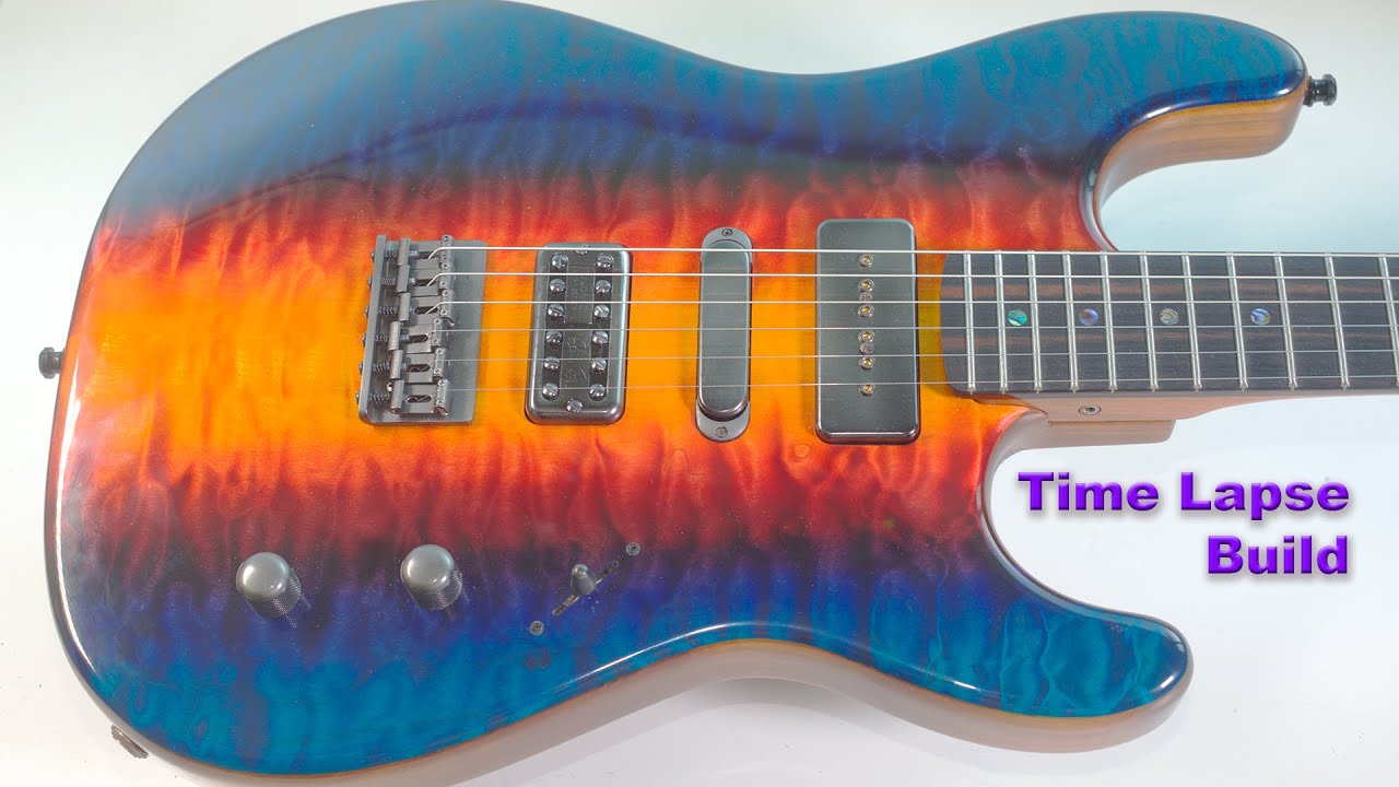 Every Step to build #Warmoth super Strat in 4 minutes time lapse - YouTube