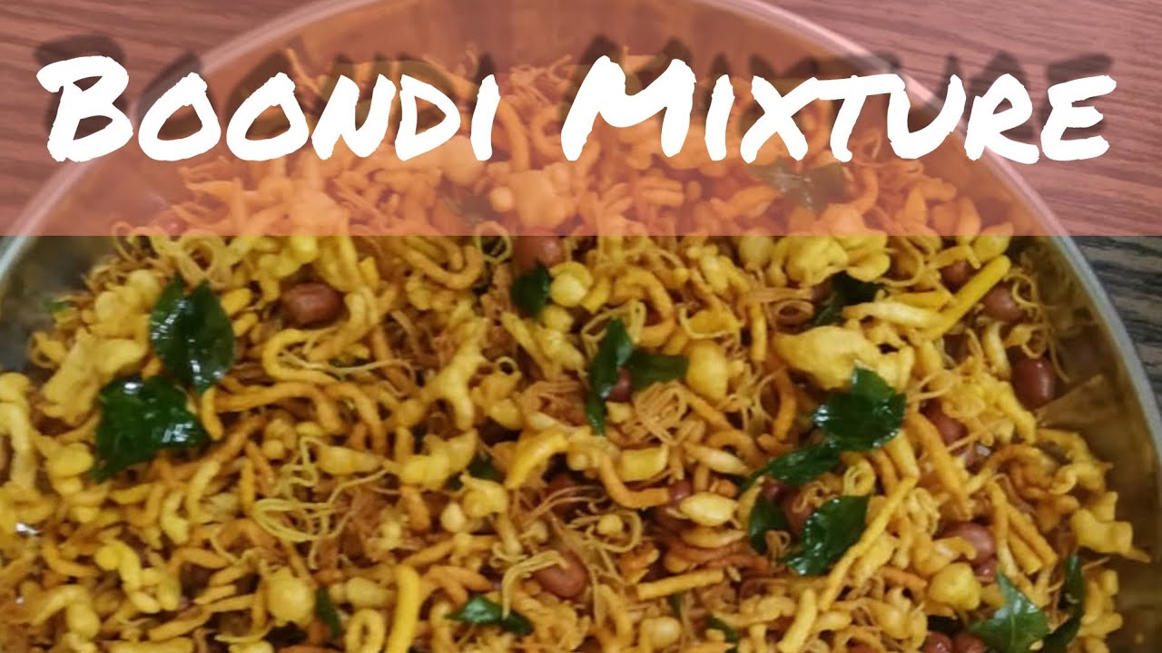 Kerala spicy boondi mixture - YouTube