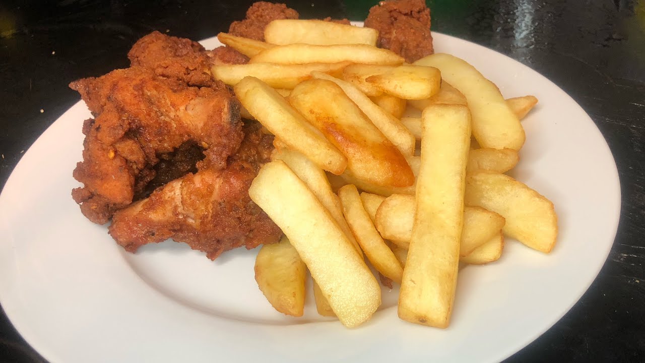 Homemade lockdown fried chicken for dinner - YouTube