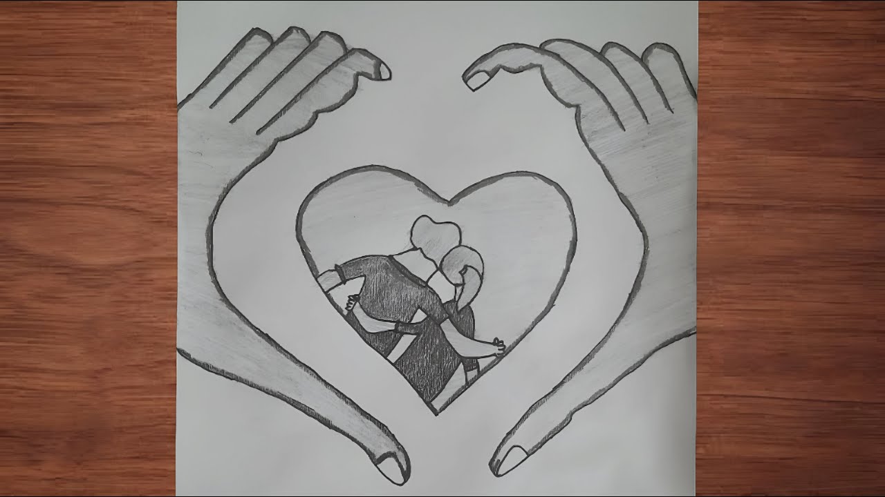 Easy brother sister drawing for beginners// love drawings// heart ...