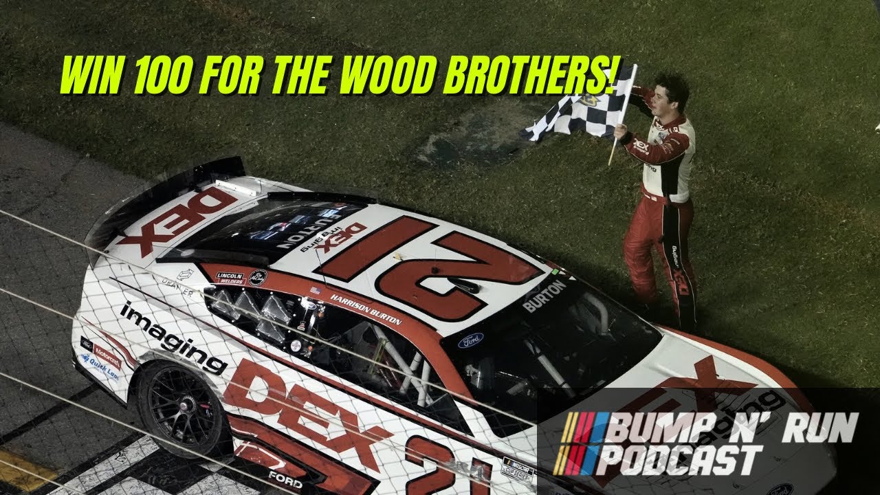 Bump N Run Podcast NASCAR at Daytona Wood Brothers 100th win, SVG to ...