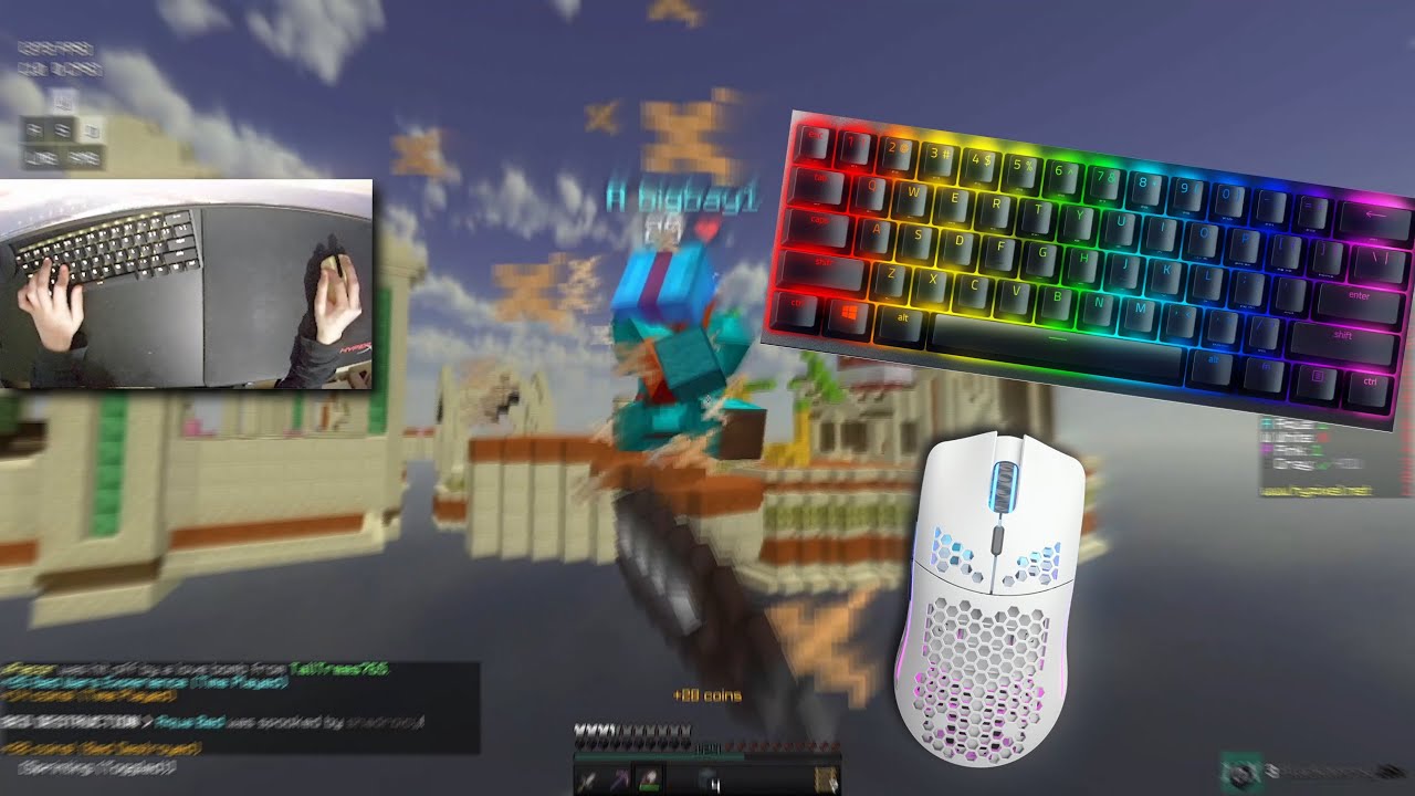 Purple Switch Keyboard+Mouse Sounds ASMR l Hypixel Bedwars - YouTube