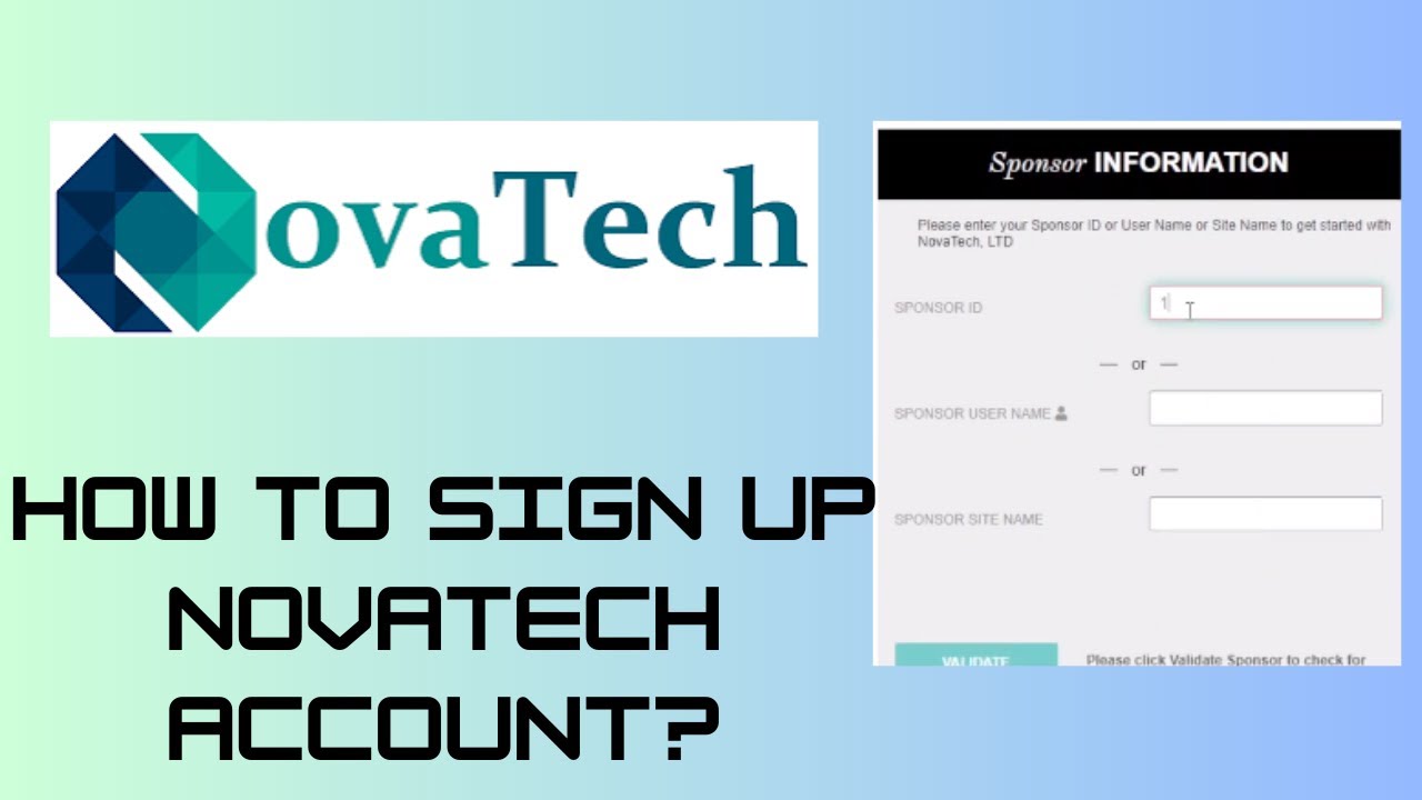 How to Sign Up Novatech Account? Register on Novatech Online - YouTube