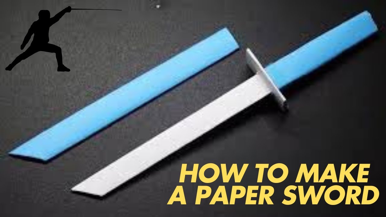 How to Make a Paper Sword in 5 Minutes 🗡️ - YouTube