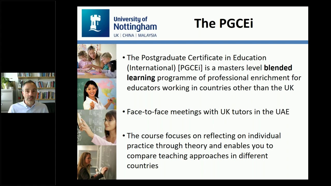 University of Nottingham PGCEi Webinar 17 June 2019 - YouTube