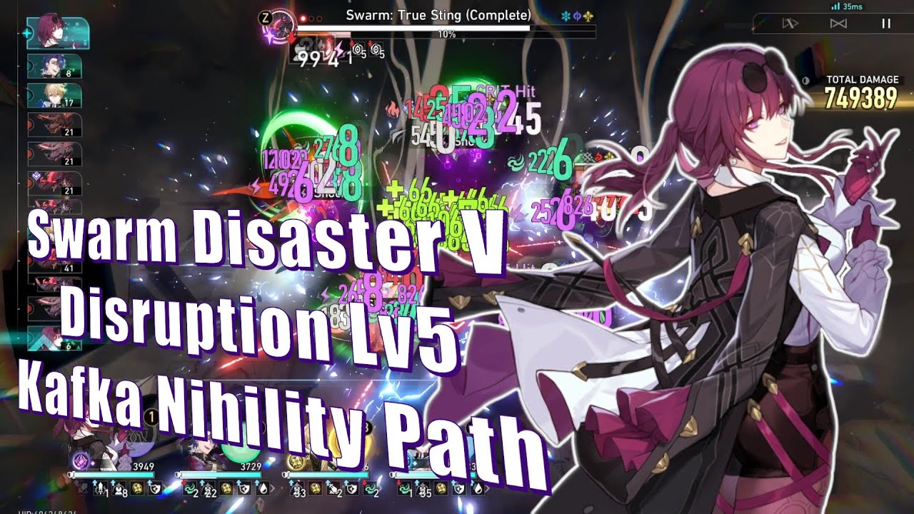 Swarm Disaster V | E0 Kafka Nihility Disruption lv5 | Honkai: Star Rail - YouTube