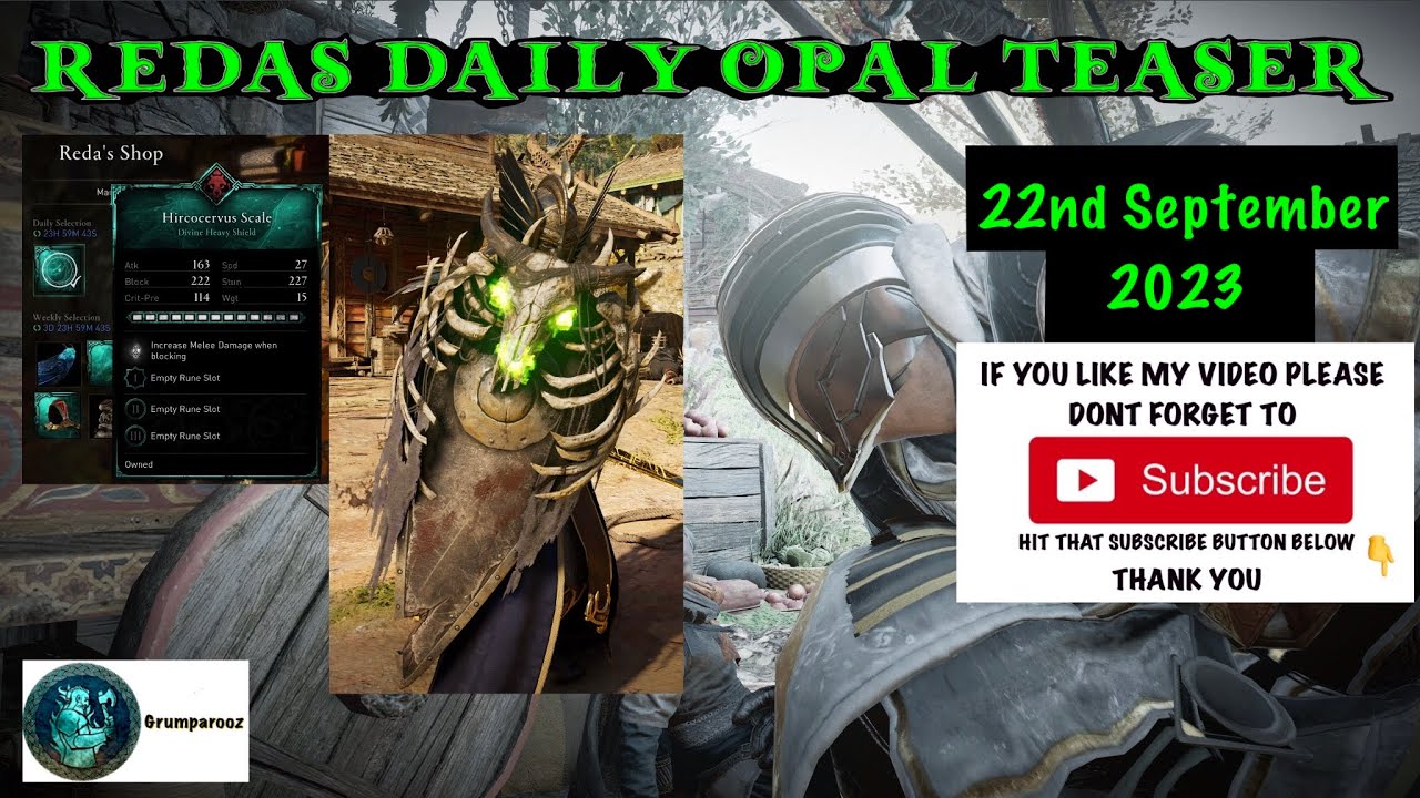 REDAS DAILY OPAL TEASER HIRCOCERVUS SCALE DEVINE HEAVY SHIELD 22/9/2023 ...