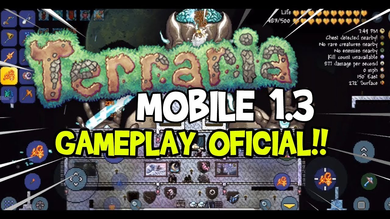 Gameplay Terraria Mobile 1.3 OFICIAL!! - Closed beta - YouTube