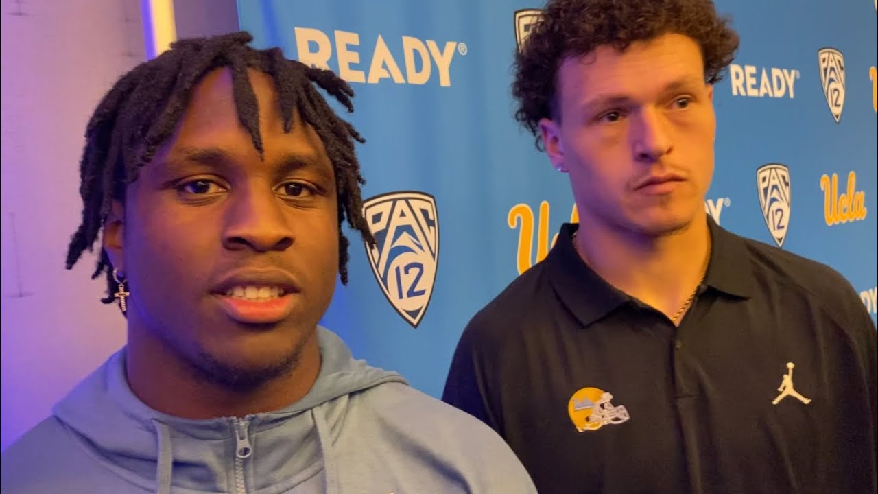 UCLA RB T.J. Harden, LB Kain Medrano after DeShaun Foster press ...