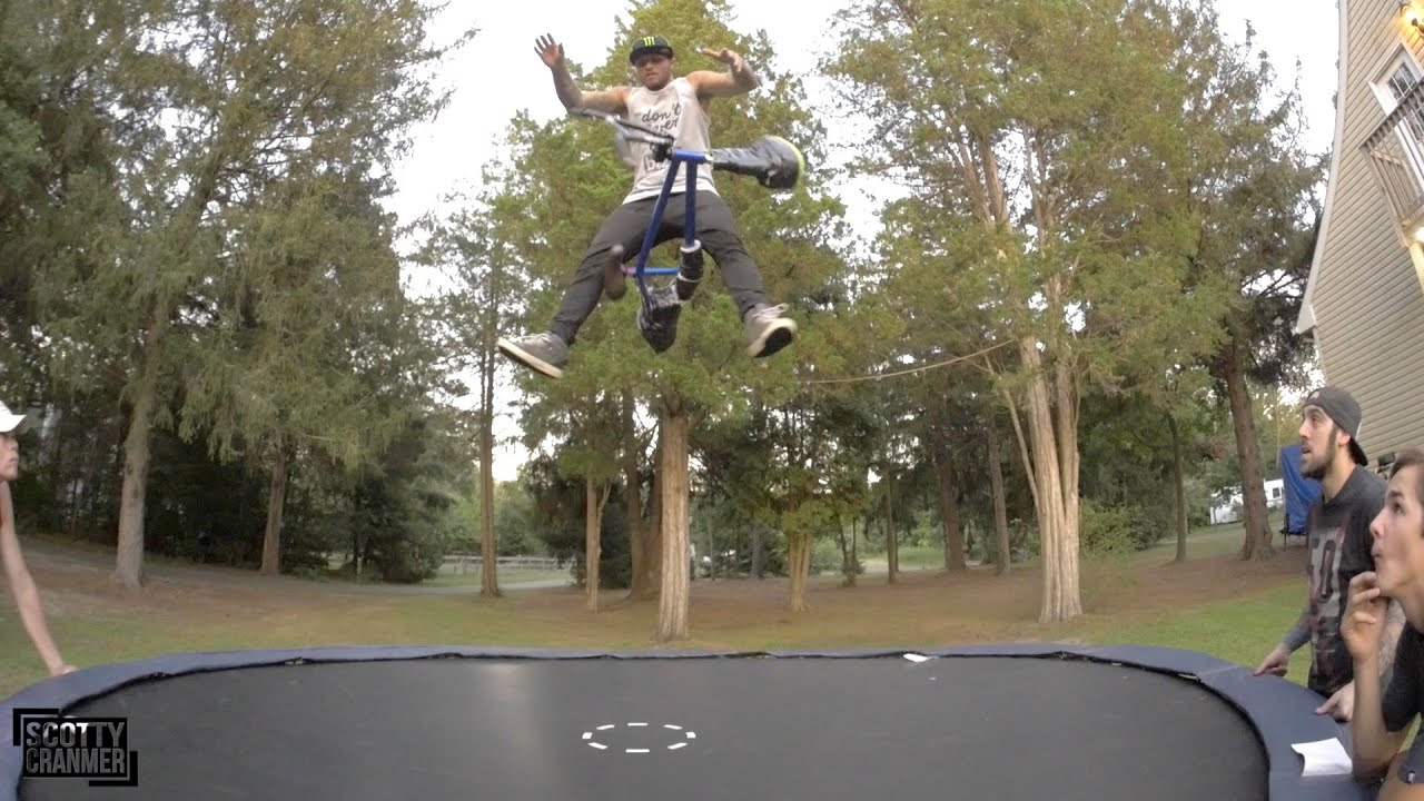 TRAMPOLINE BIKE ADD ON! - YouTube