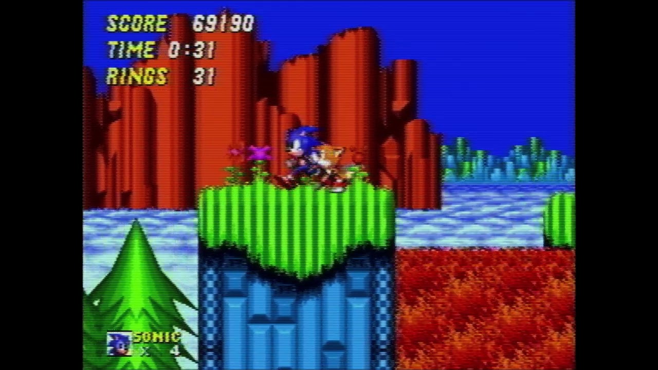Sonic the Hedgehog 2 - crt-guest-advanced-ntsc (Composite) - YouTube