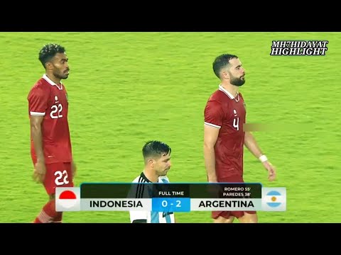 Indonesia 0-2 Argentina Highlight All Goals 2023