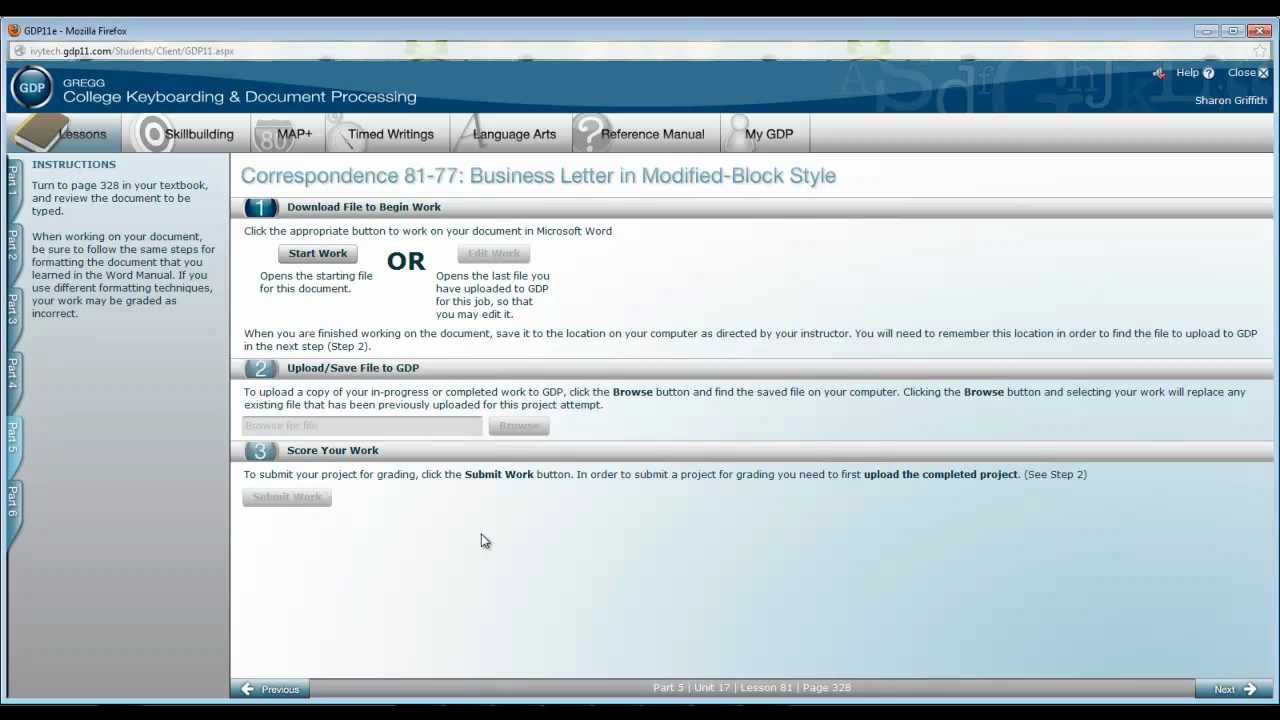 Correspondence 81-77 in Word 2010 - YouTube