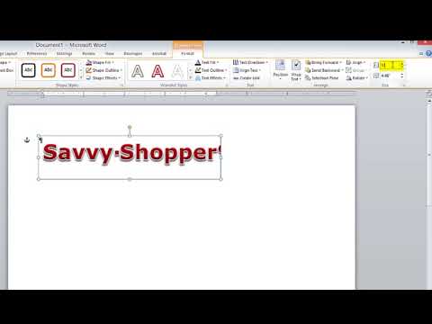Microsoft Word: How to Customize WordArt - YouTube