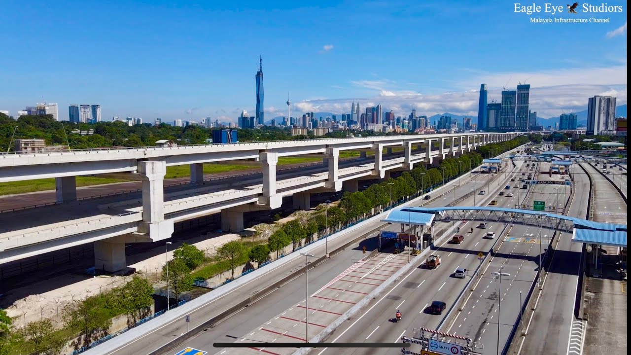 Malaysia Double Decker Highway Almost Completed , ( with nice Kuala ...